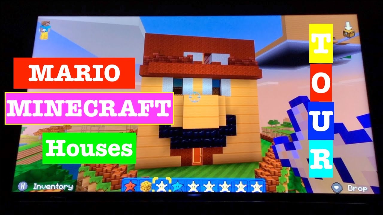 Mario Minecraft - My Mario Houses - A tour - YouTube