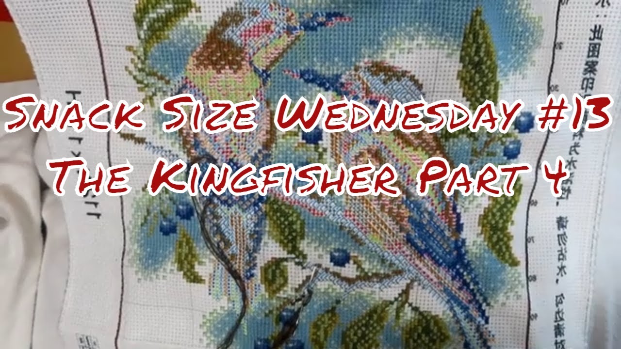 Snack Size Wednesday #13 The Kingfisher Stitch Along Stamped Cross ...