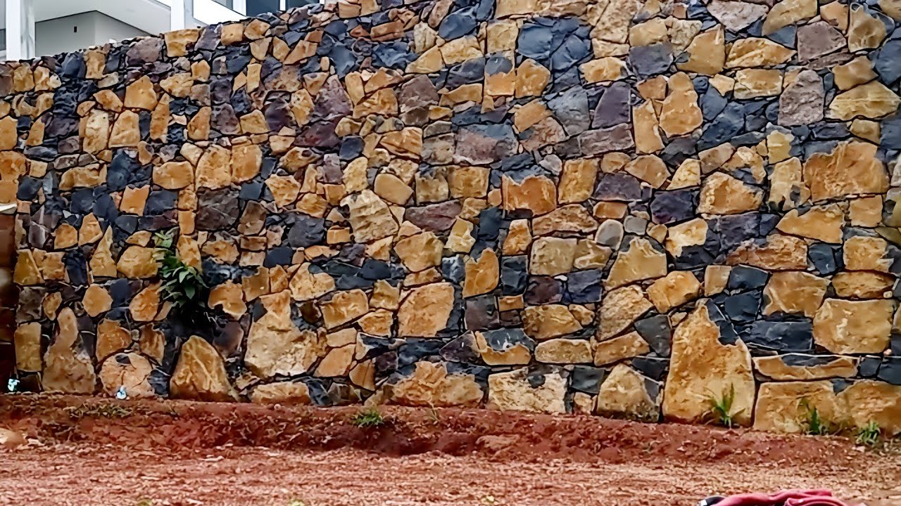 MURO DE PEDRA DA ROÇA QUE É MESMO PERFEITO TODO TRABALHO FEITO A MÃOS ...