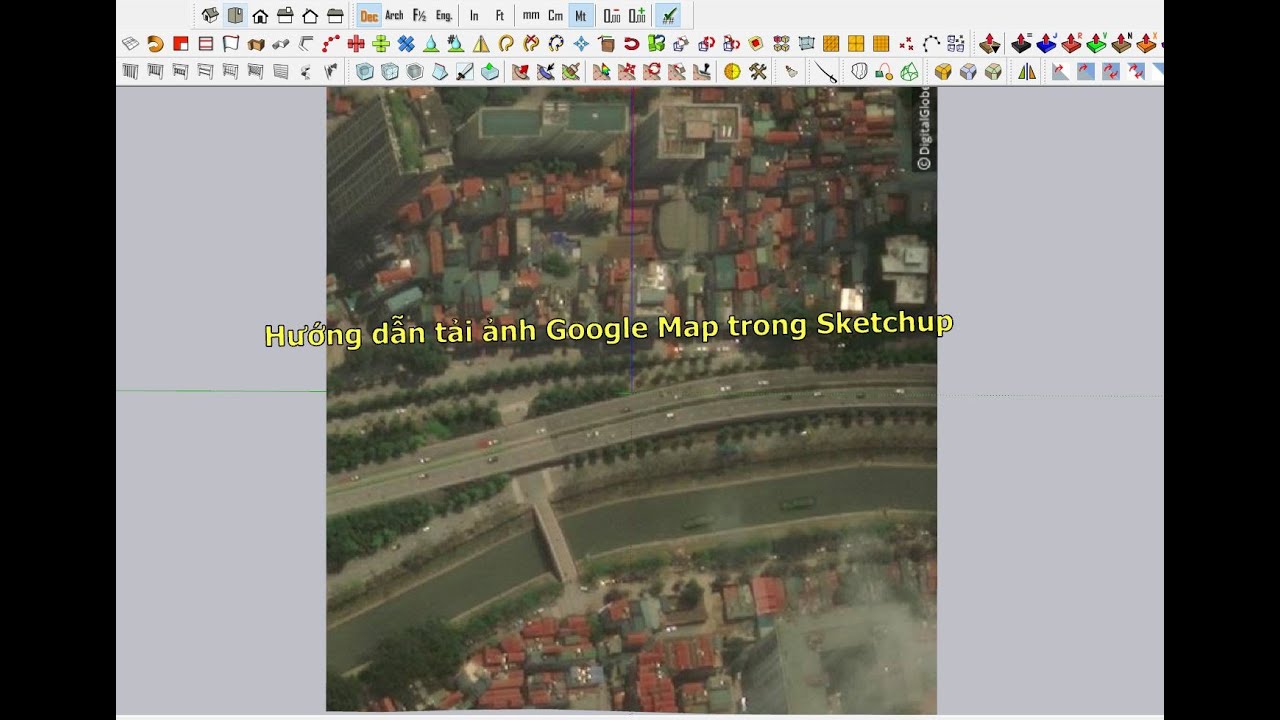 Hướng dẫn tải ảnh Google Map trong Sketchup - YouTube