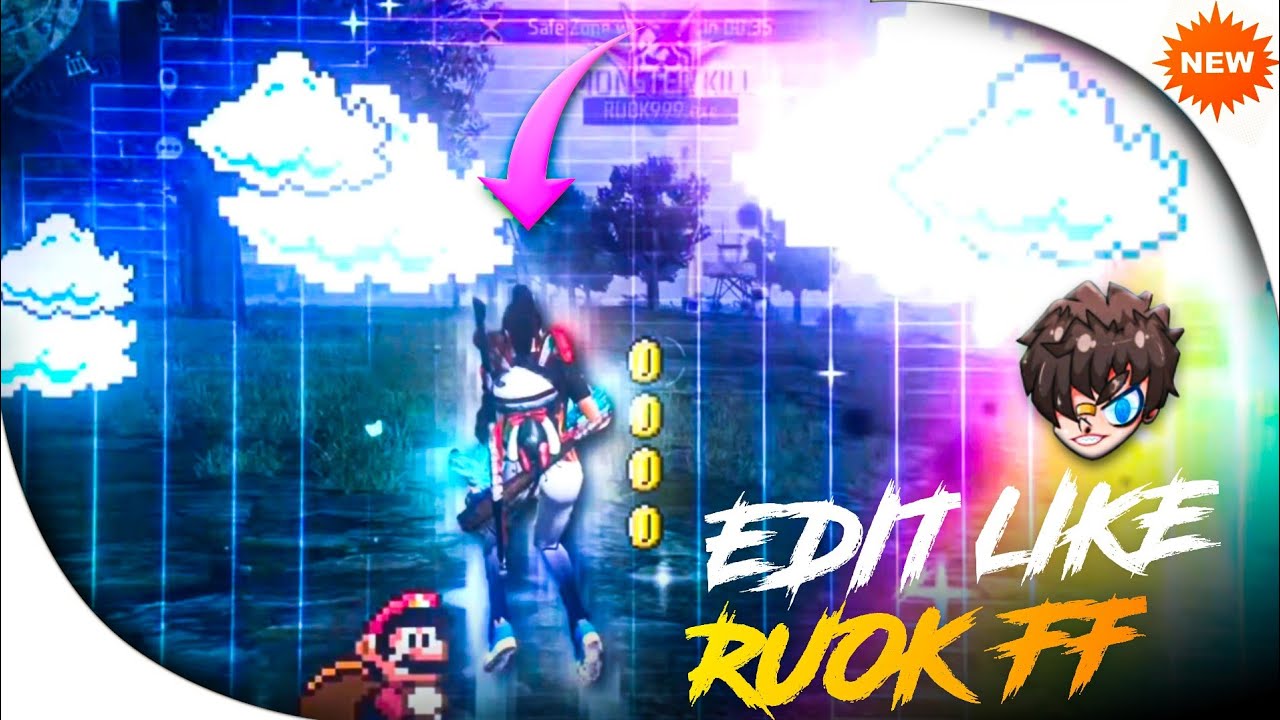 🔥ruok latest montage effect tutorial||💥how to edit free fire montage ...