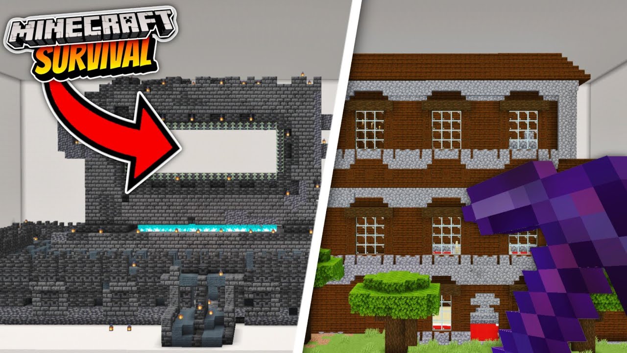 I Built Every STRUCTURE In Minecraft Survival😰! - YouTube