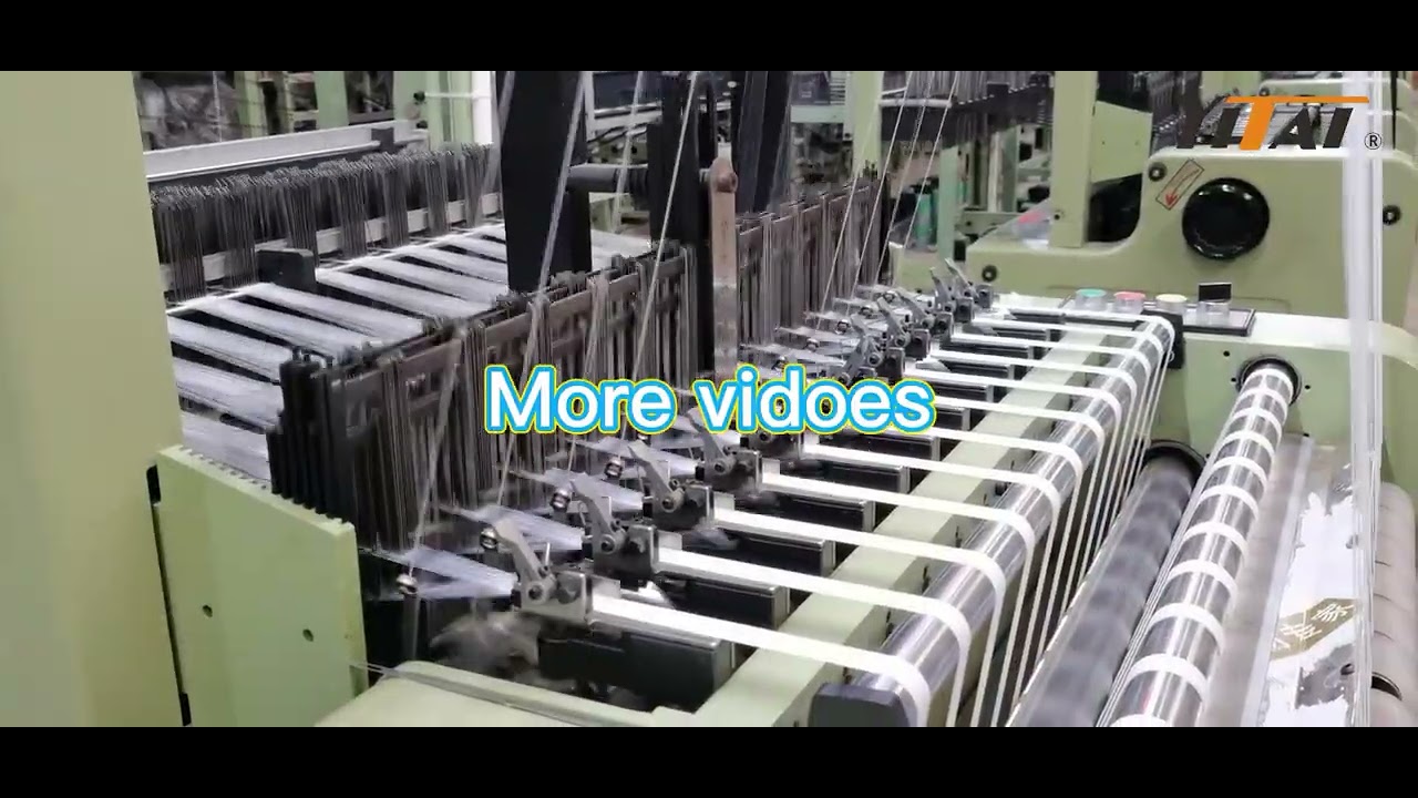 High speed zipper tape needle loom from Yitai - YouTube