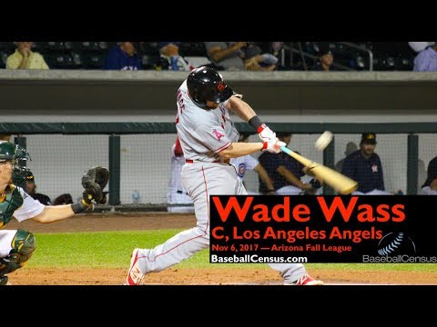 Wade Wass, C, Los Angeles Angels — November 6, 2017 (AFL) - YouTube