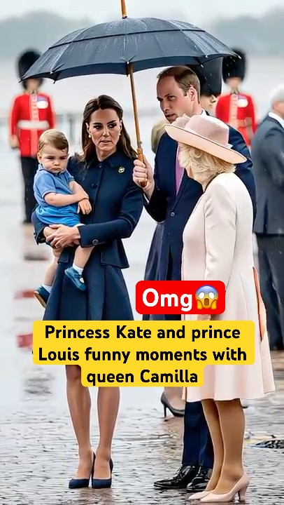 Princess kate reaction to Queen camilla angry Prince Louis crying VE ...