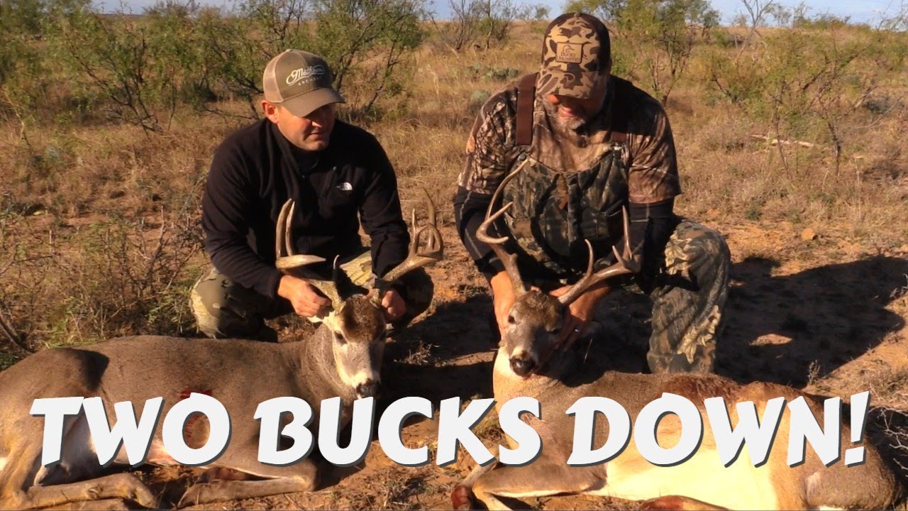TWO BUCKS DOWN in One Day!!! - Rattling Texas Bucks! - YouTube