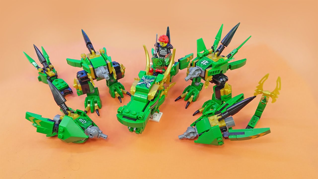 Green Dragon | Baka Bricks Unofficial Lego Tutorial - YouTube