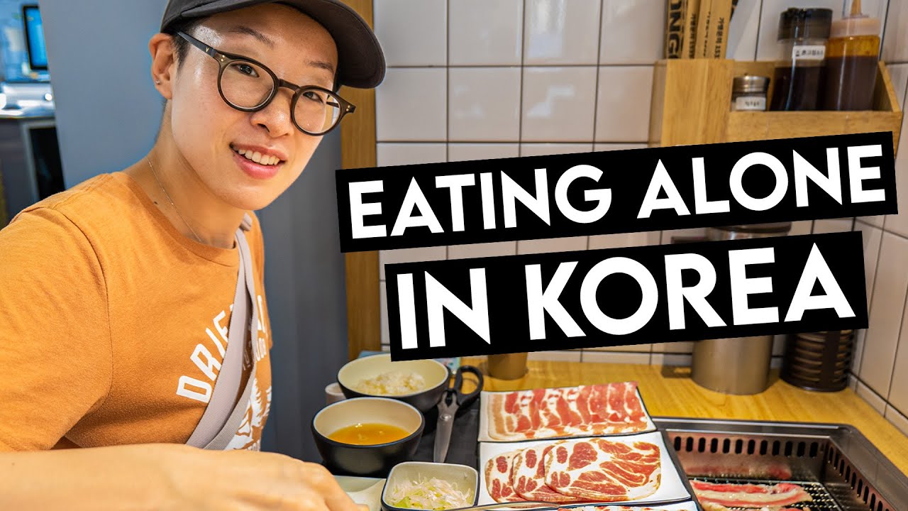 Eating Alone in Korea 🇰🇷 Personal BBQ in Hongdae, Korean "Solo Drinking ...