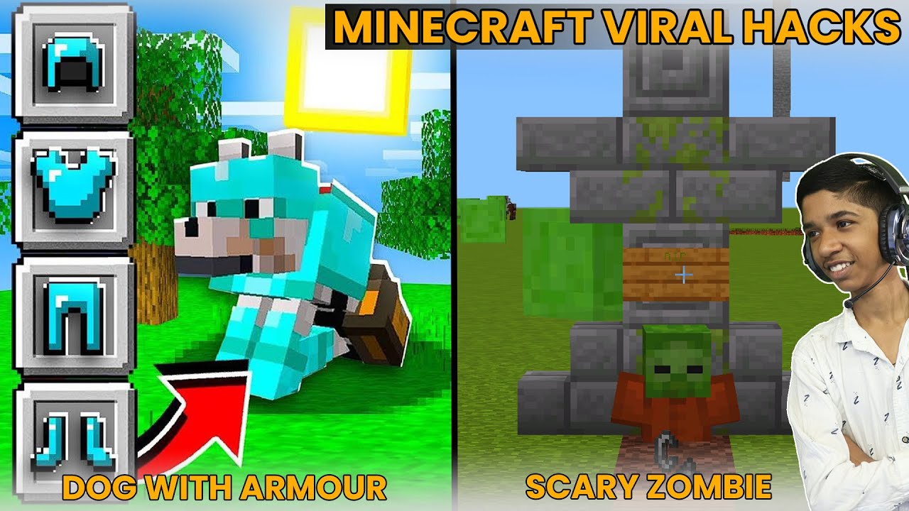 Trying Viral Minecraft Tiktok Hacks | Minecraft viral hacks | Minecraft ...