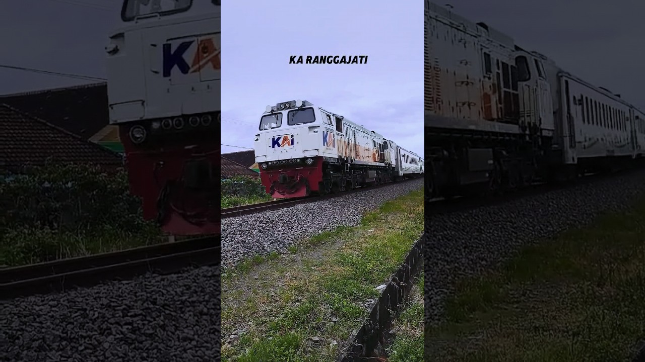 KA Ranggajati pake rangkaian panjang. #keretaapi #keretaapiindonesia # ...