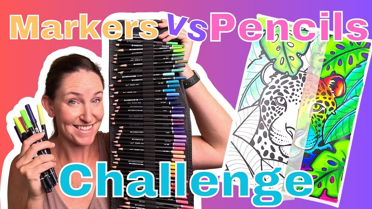 Pencils VS Markers // Which one is better? - YouTube