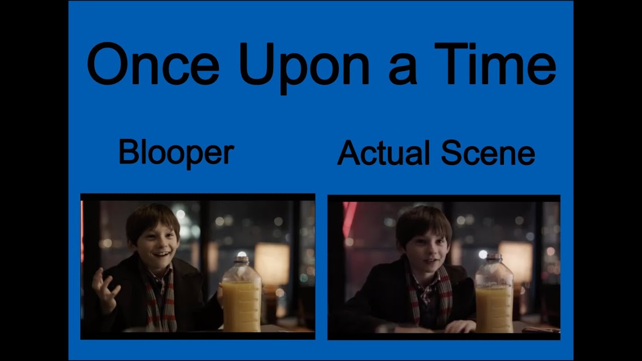 Once upon a Time - Bloopers vs Actual Scene (Season 1) - YouTube