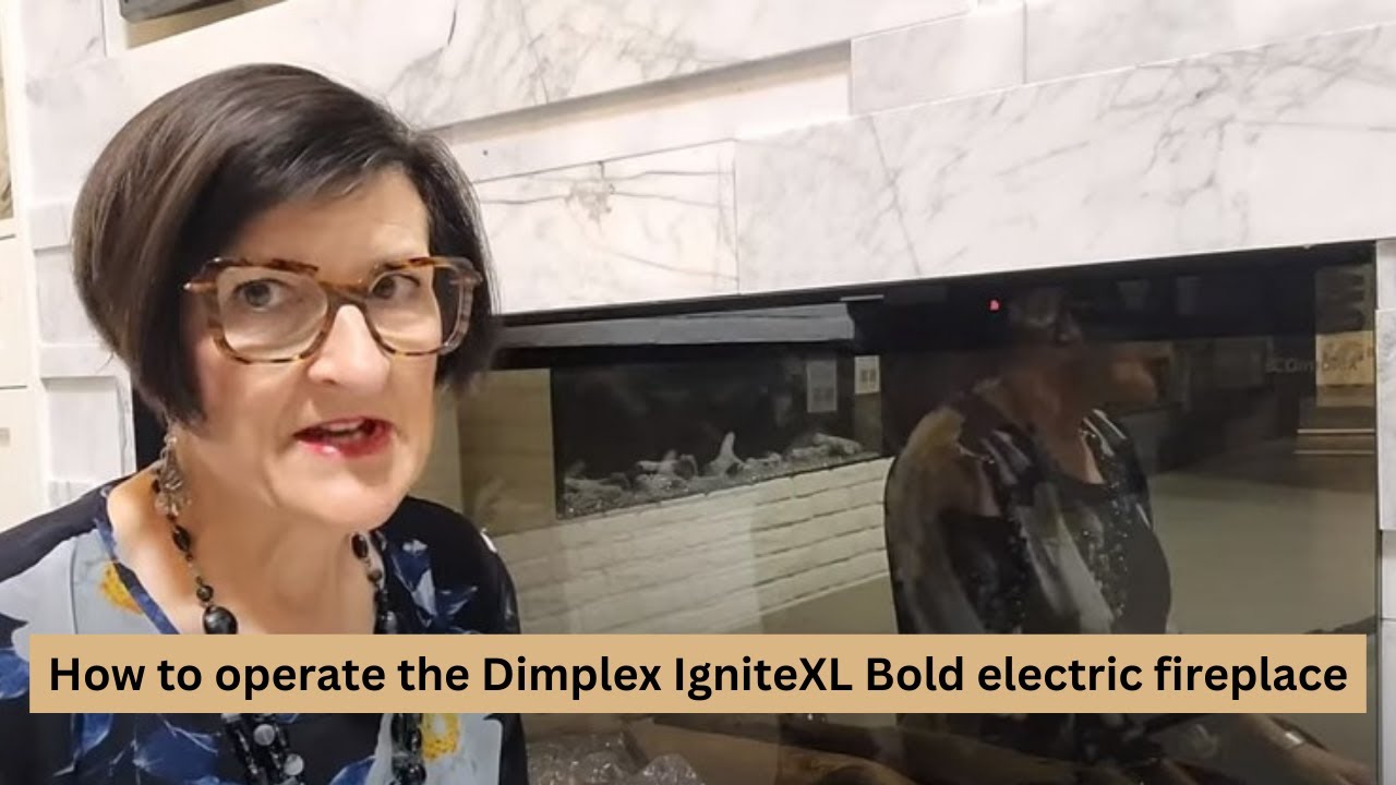 How to operate Dimplex IgniteXL Bold multi-sided electric fireplace - YouTube