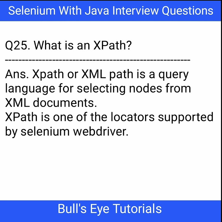 What Is An Xpath Relative Xpath Absolute Xpath Selenium With Java Selenium Shorts