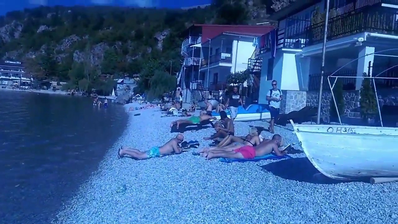 Trpejca Beach -Ohrid North Macedonia - YouTube