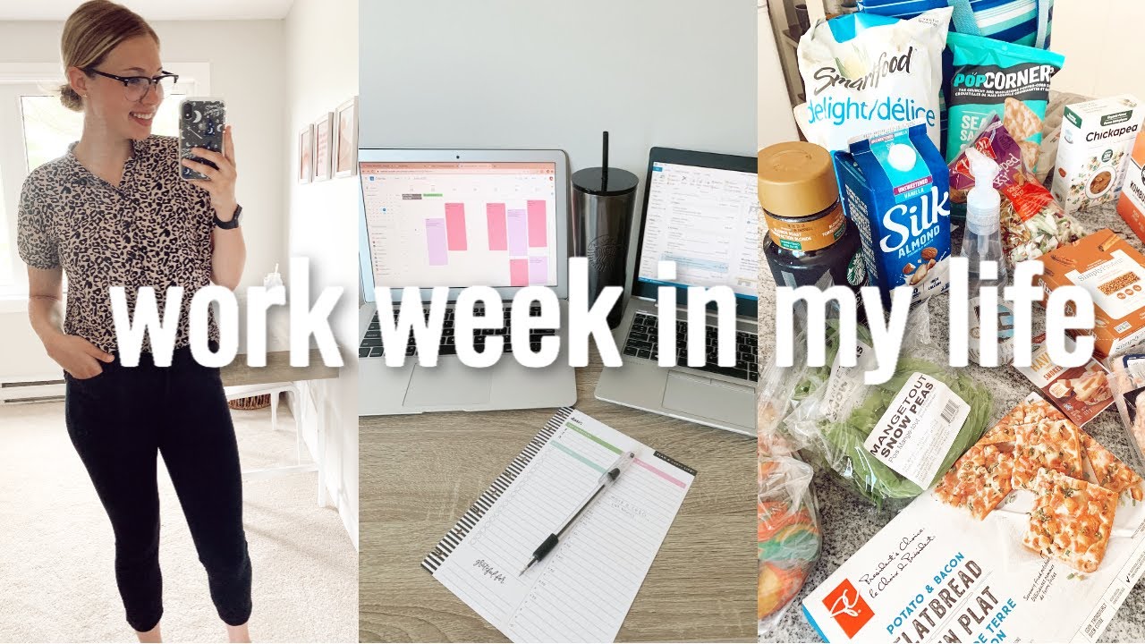a BUSY work week in my life | healthy grocery haul, balancing working ...