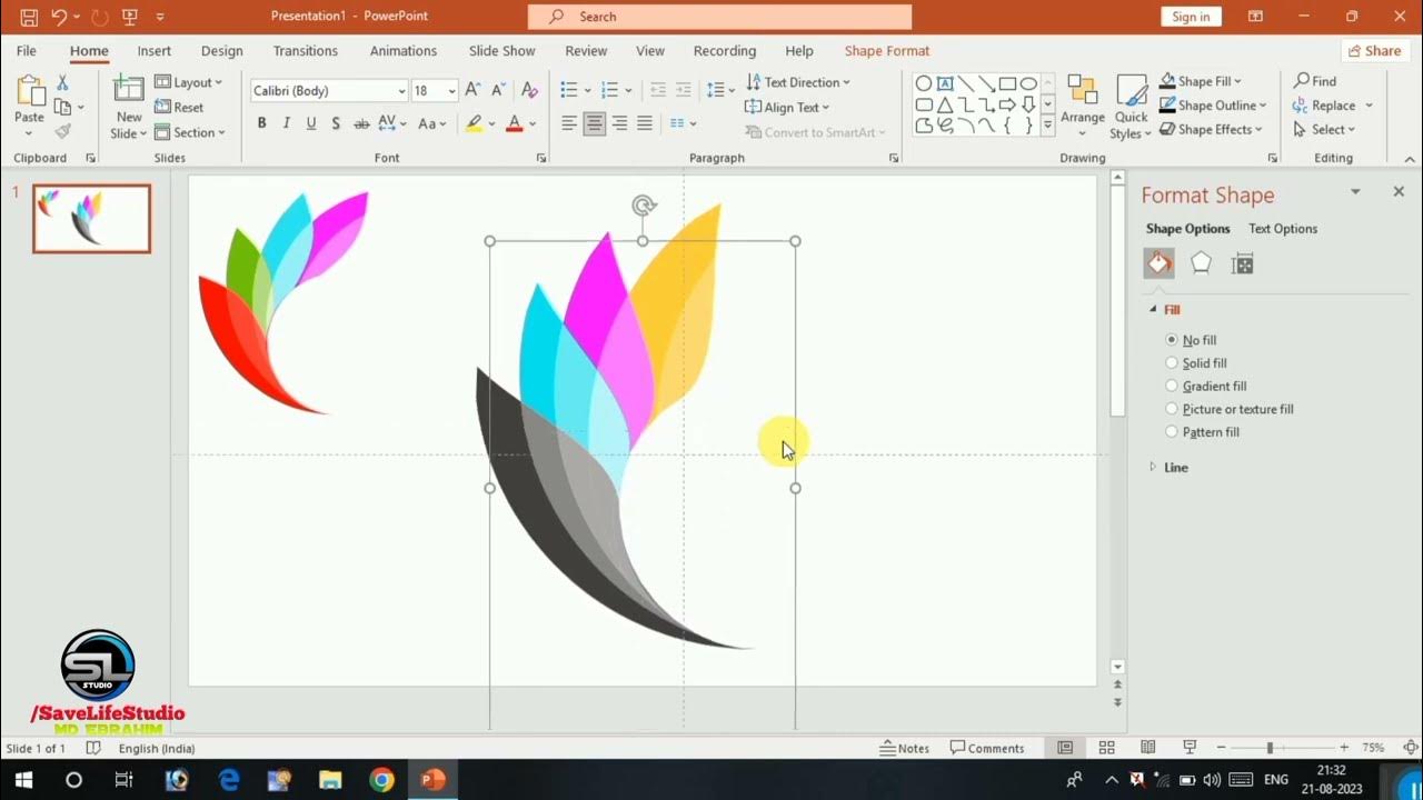 professional logo design in PowerPoint || MS PowerPoint logo design # ...
