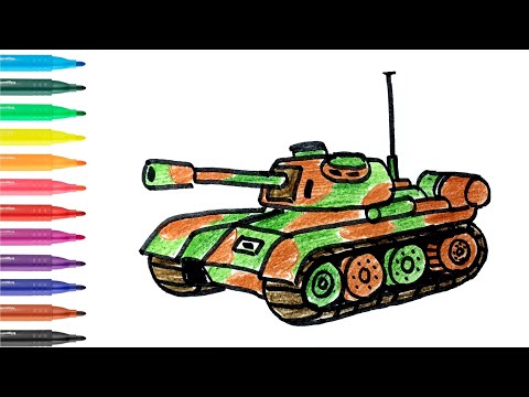Easy Drawing Tank I Kolay Tank Çizimi I Basit Tank Nasıl Çizilir?