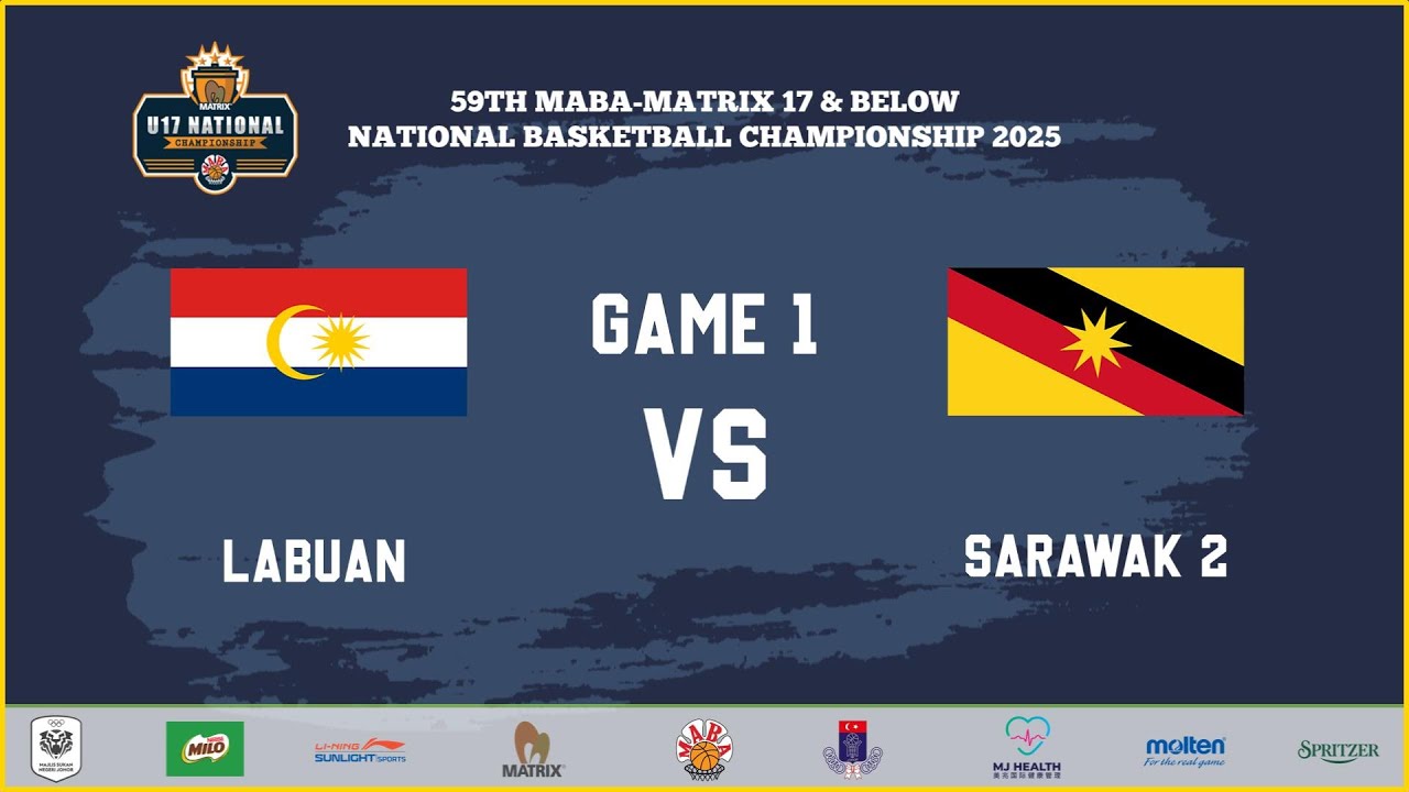 59TH MABA-MATRIX U17 2025 | COURT A | 5X5 | 1/6 8AM | GAME 1 | LABUAN ...