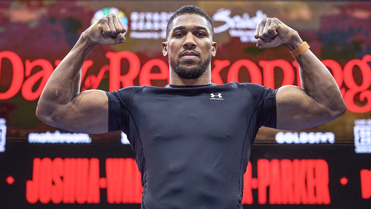 Anthony Joshua • FULL MEDIA WORKOUT (Saudi Arabia) DAZN & TNT Boxing ...