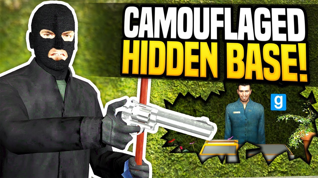 BUILDING A CAMOUFLAGED BASE - Gmod DarkRP | Hidden Base Money Printing ...