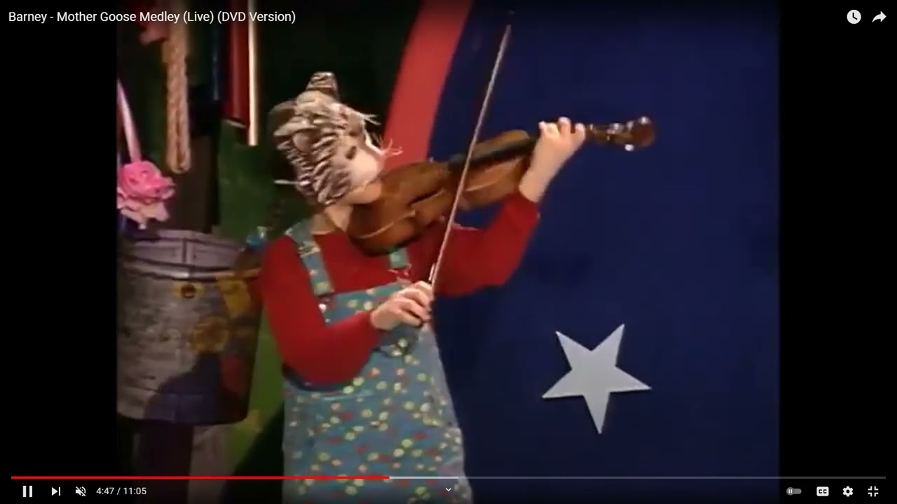 Rachel from Barney's Big Surprise (1998) Playing to Mr. Sun on Her ...