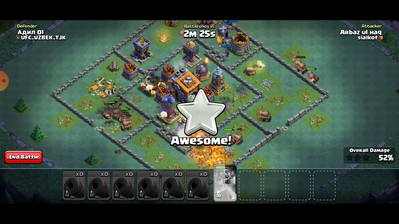 #COC Attack with Cannons level 18 - YouTube