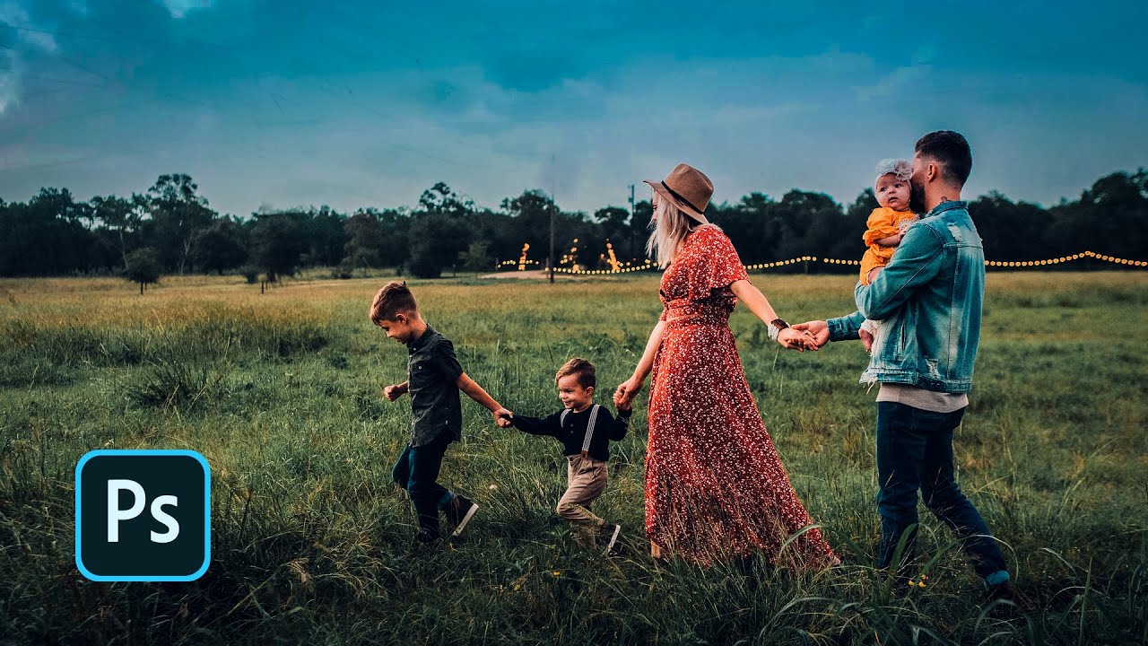 Cinematic Way of Family Portrait Edit - Photoshop Tutorial - YouTube