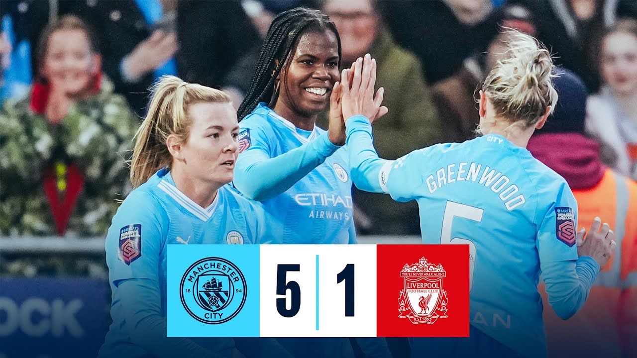 HIGHLIGHTS! Man City 5-1 Liverpool | WSL - YouTube