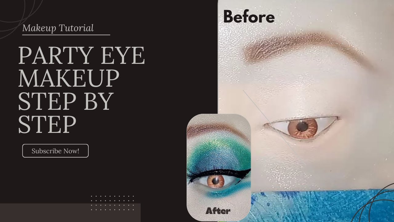 Simple and Easy // Party eye Makeup tutorial // Step by step eye makeup ...