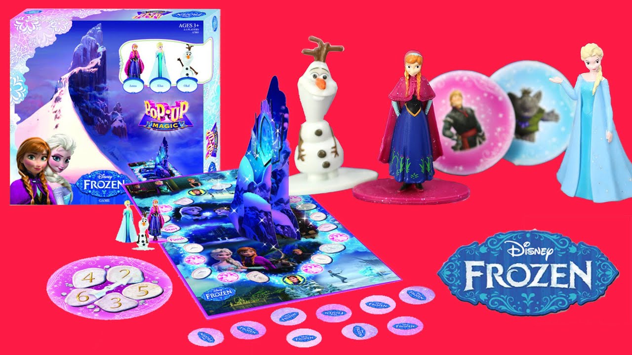 Let's Play Game Disney Princess Frozen Pop Up Magic Elsa Anna Olaf Game ...