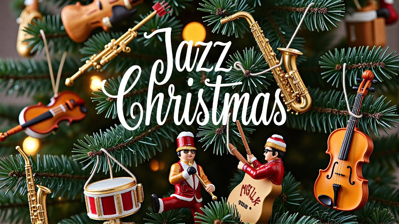 Brushed Drums Christmas Jazz Beats 🌿 Swinging Christmas Nights 🌿 - YouTube