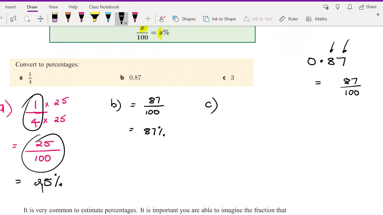 Understanding Percentages - YouTube