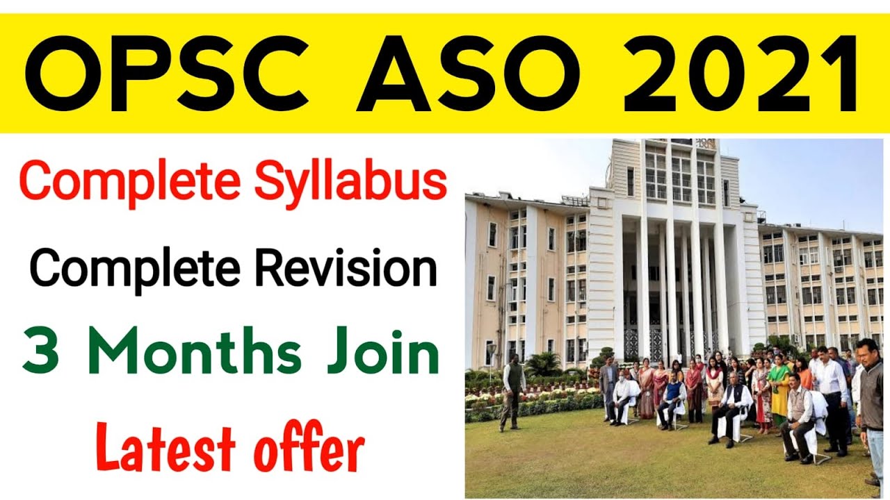 OPSC ASO Recruitment | Complete Syllabus and Complete Revision | 3 ...