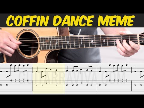 Astronomia Meme del ATAUD (Coffin Dance Meme) Guitar Tutorial con TABS guitarra