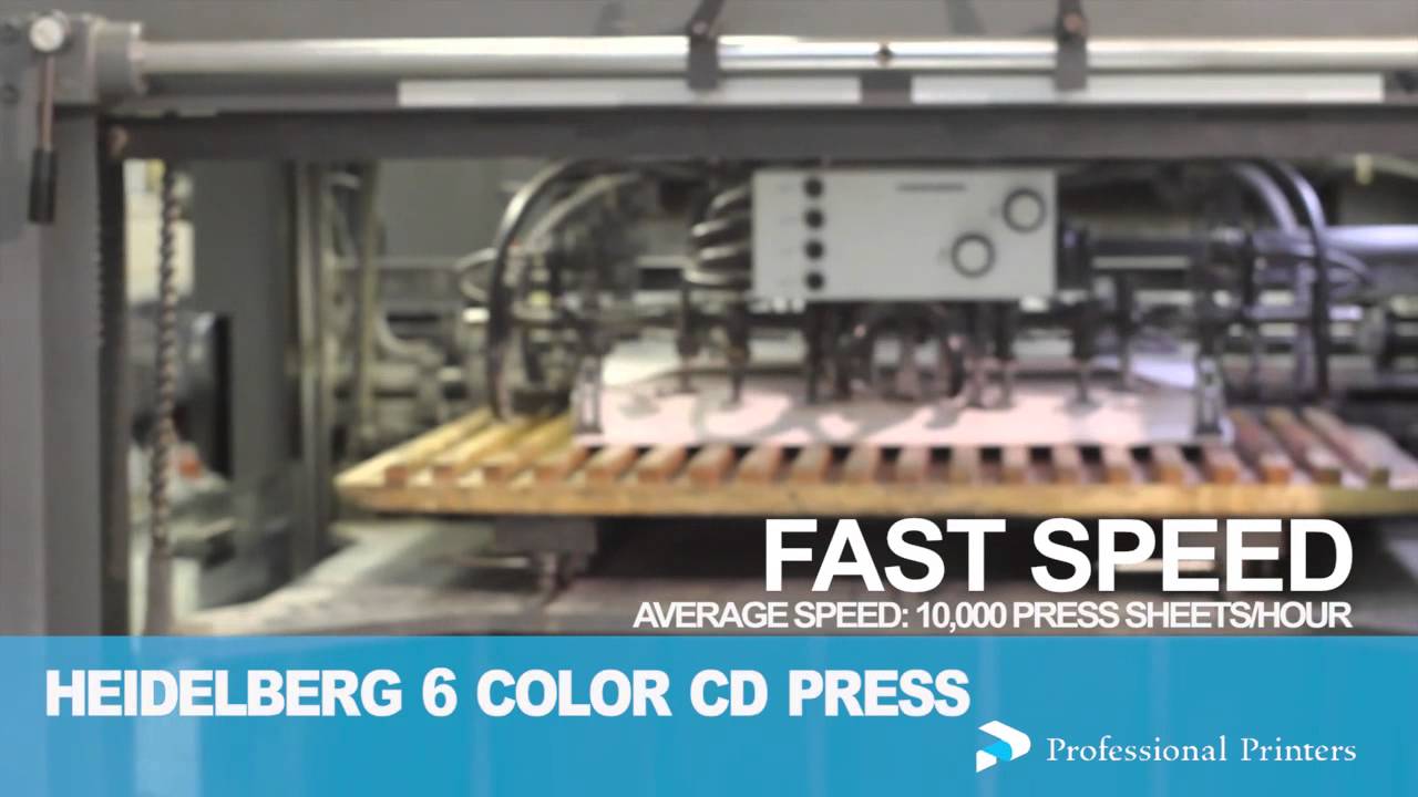 Heidelberg 6 Color CD Speedmaster Press - YouTube