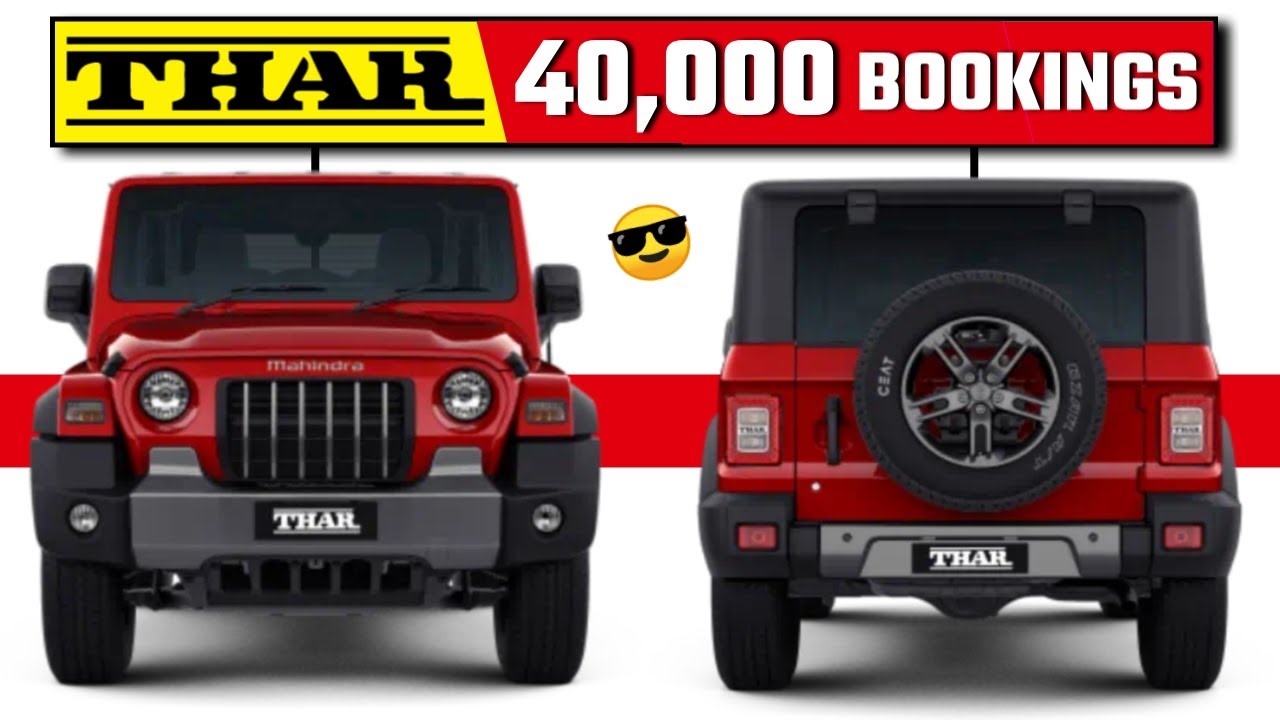 2020 Mahindra Thar Rocks! Bookings close to 40,000 mark | Very High ...