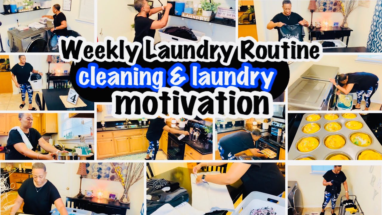 WEEKLY LAUNDRY ROUTINE | CLEANING & LAUNDRY MOTIVATION QUICK & EASY ...
