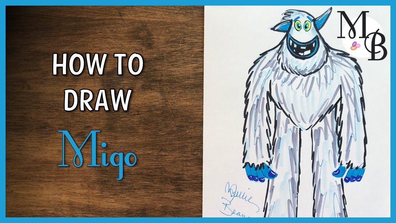 How to Draw Migo from Smallfoot - YouTube