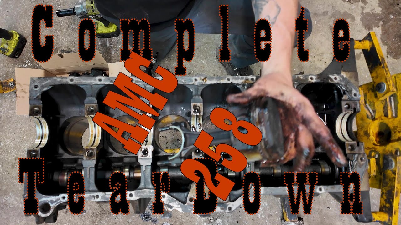 ASMR Complete Engine Tear Down How To Step by Step to the Block AMC ...