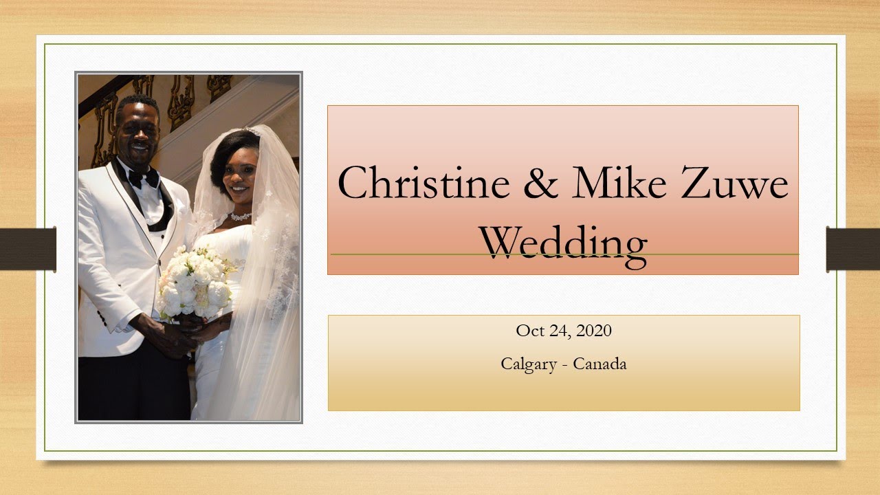 Christine & Mike Zuwe: Wedding Reception & Party, Oct 24,2020 Fairmont ...