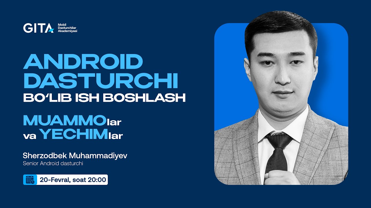 Android dasturchi bo'lib ish boshlash, muammolar va yechimlar ...