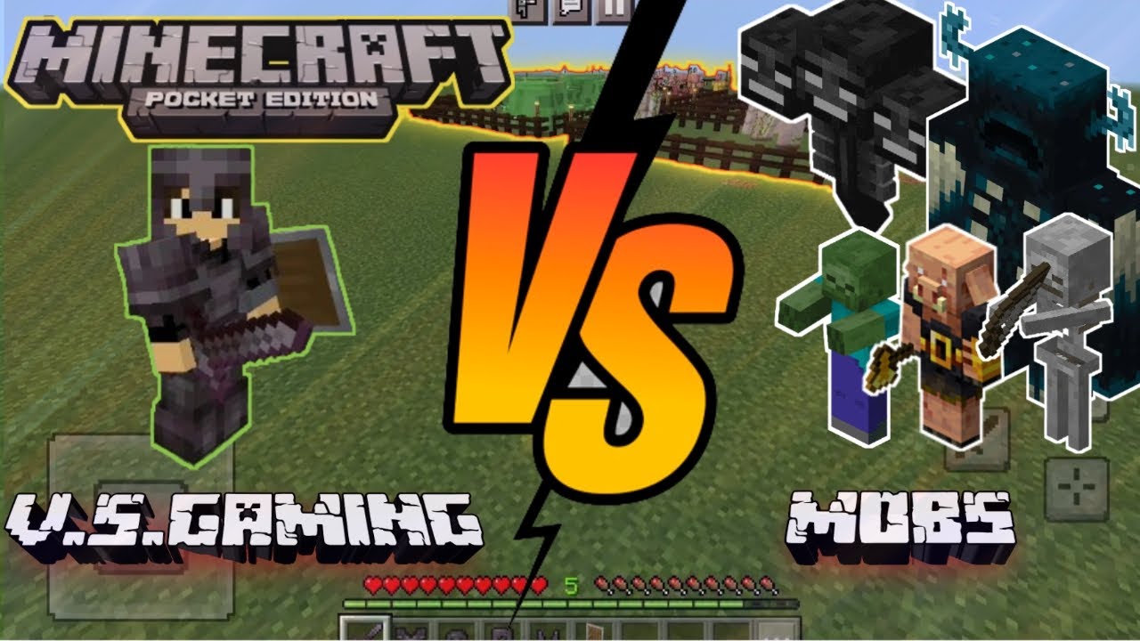 I Fight with scariest mobs ever 😡//V.S.gaming vs Mobs🔥🔥 - YouTube