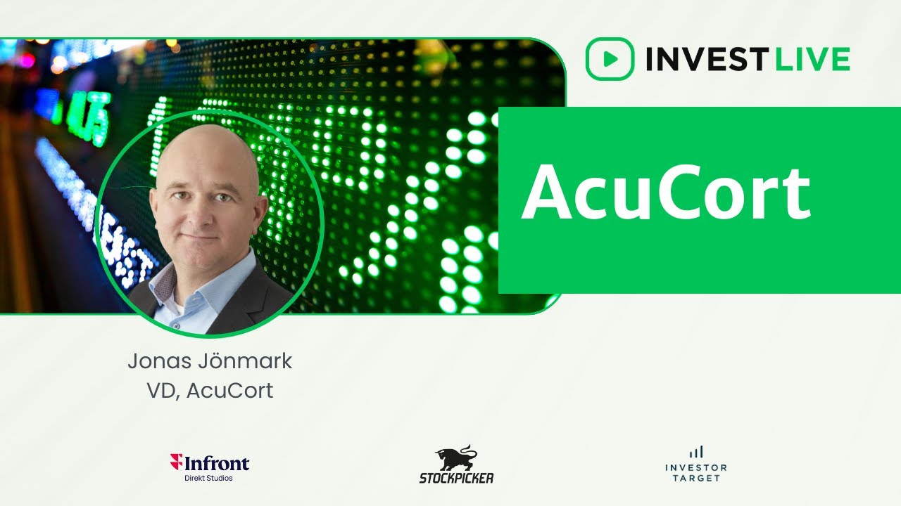 Invest Live | Live 14.00 Acucort presentation och Q&A - YouTube