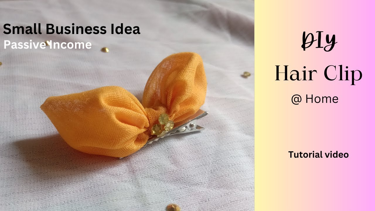 How to make simple hair clips at home? | Easy DIY hair clip| TUTORIAL ...