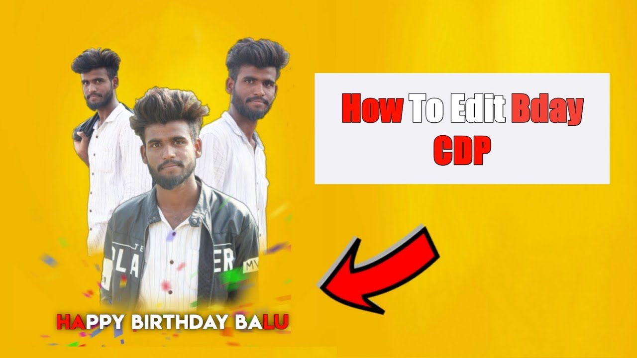 How To Make BIRTHDAY CDP'S | Picsart Tutorial - YouTube
