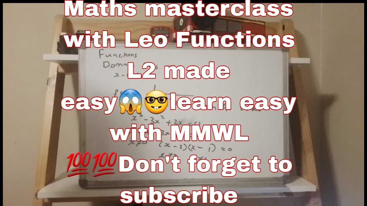 FUNCTION ENGINEERING MATHS 1 LESSON 2 - YouTube