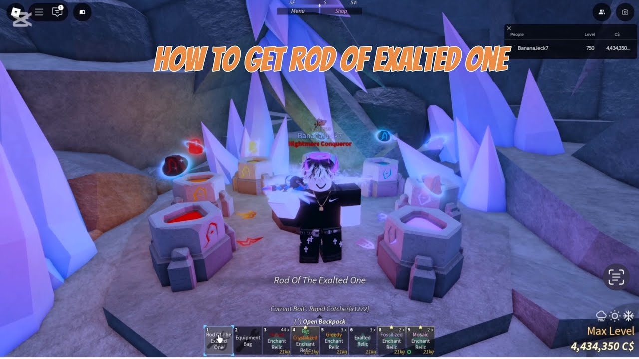 របៀបយក Rod of Exalted One/ How to get Rod of Exalted One 🎣 - YouTube