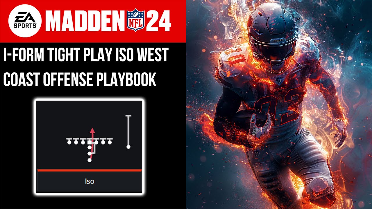 MADDEN 24 I-FORM TIGHT PLAY ISO WEST COAST OFFENSE PLAYBOOK - YouTube