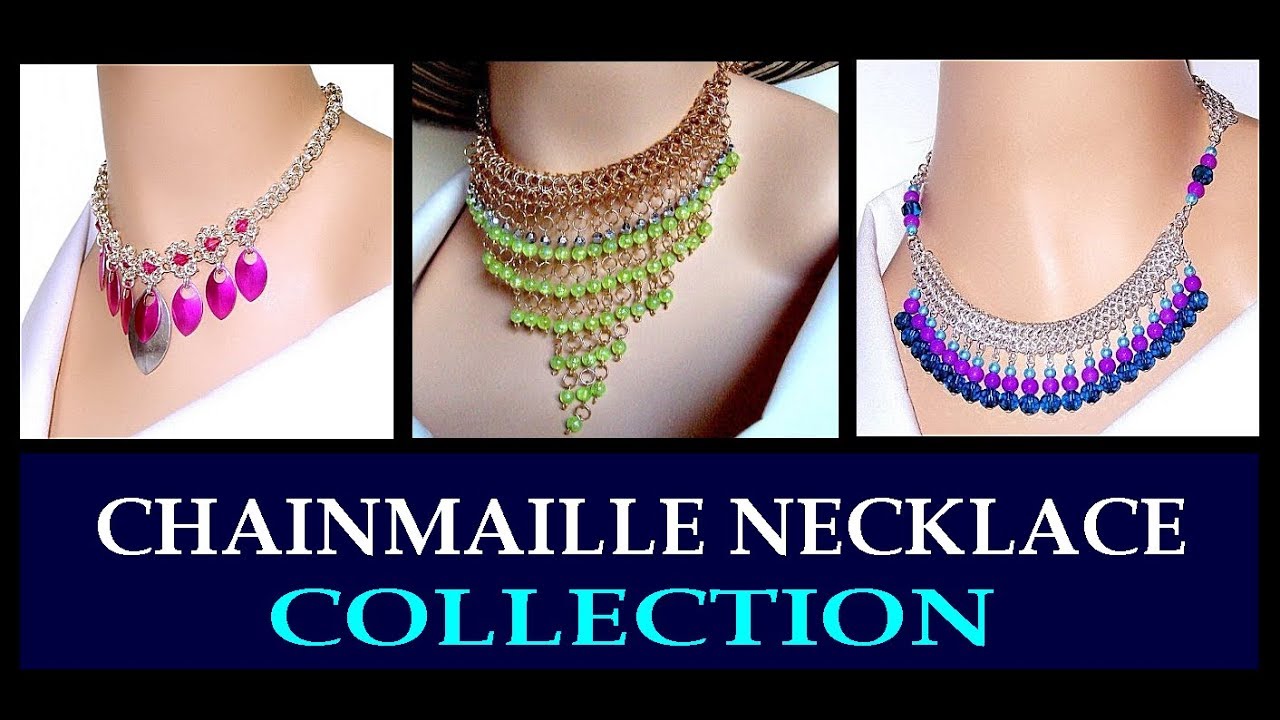 MY CHAINMAILLE NECKLACE COLLECTION PART 1 | CHAINMAILLE JEWELRY DESIGNS ...